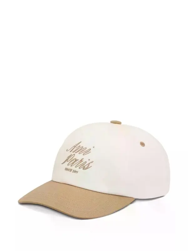 AMI Paris Bicolor Cotton Cap - Neutrals