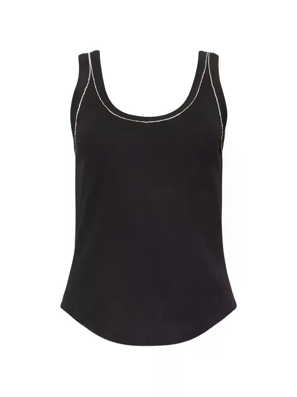 Cinq À Sept Embellished Tank Top - Black