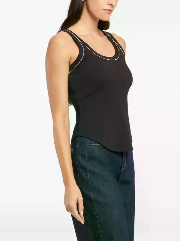 Cinq À Sept Embellished Tank Top - Black