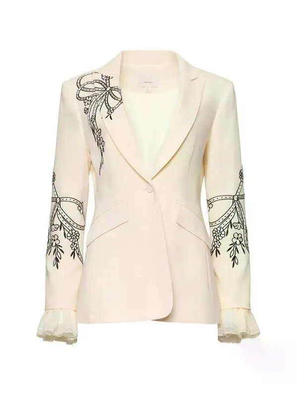 Cinq À Sept Cheyenne Ribbon Blazer - Neutrals