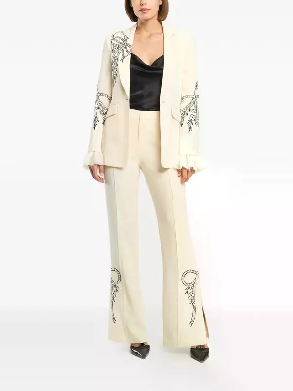 Cinq À Sept Cheyenne Ribbon Blazer - Neutrals
