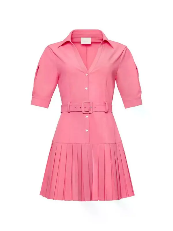 Cinq À Sept Moriah Pleated Mini Dress - Pink