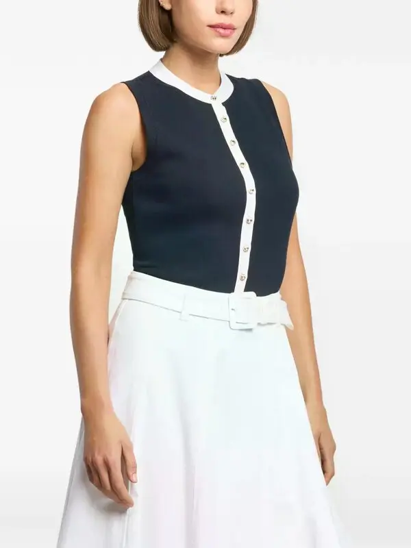 Cinq À Sept Beverly Buttoned Sleeveless Shirt