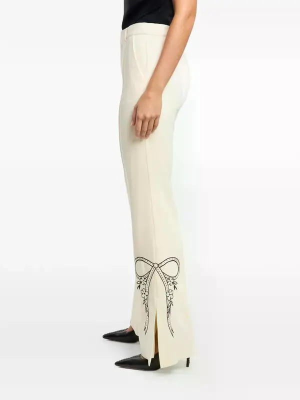 Cinq À Sept Abeline Floral Trousers - Neutrals