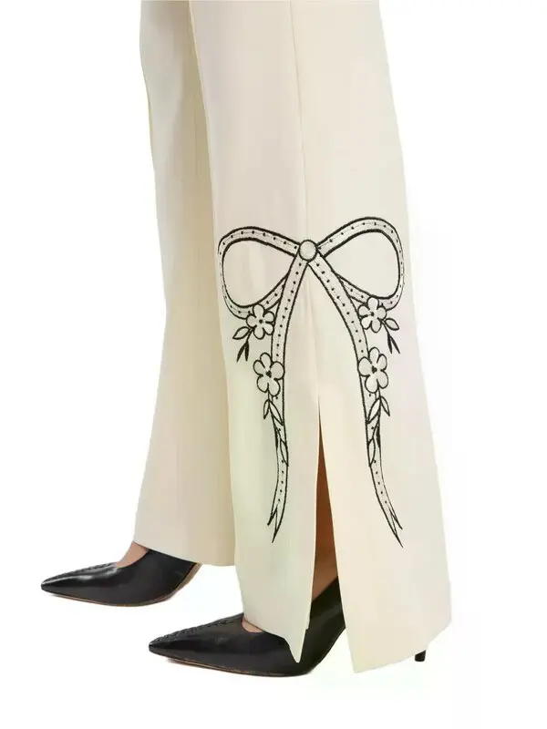 Cinq À Sept Abeline Floral Trousers - Neutrals
