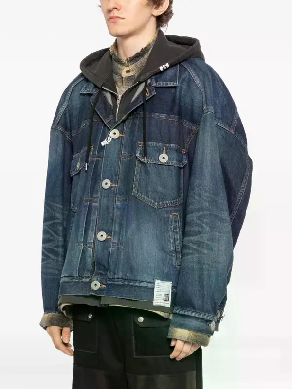 Mihara Yasuhiro Hooded Denim Jacket