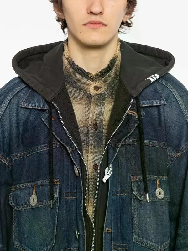 Mihara Yasuhiro Hooded Denim Jacket