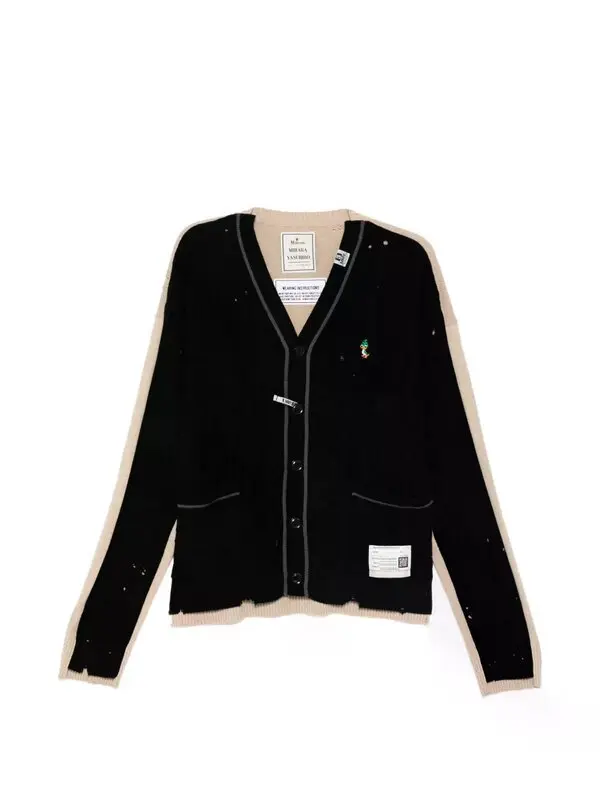 Mihara Yasuhiro Logo-embroidered Cardigan