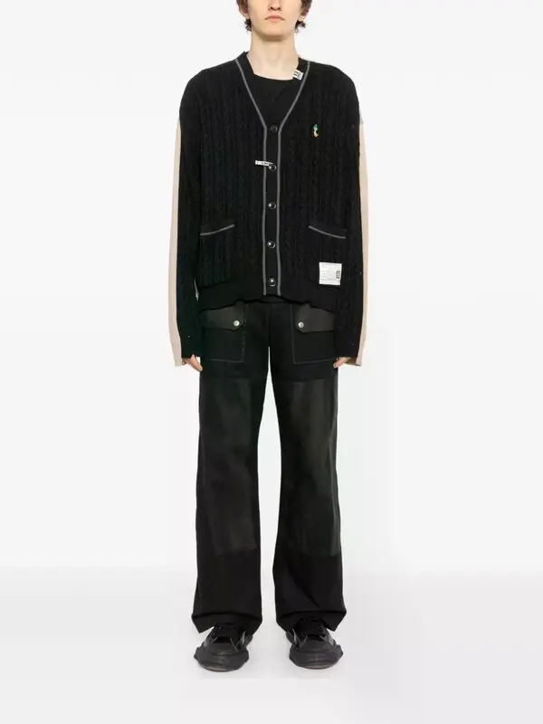 Mihara Yasuhiro Logo-embroidered Cardigan