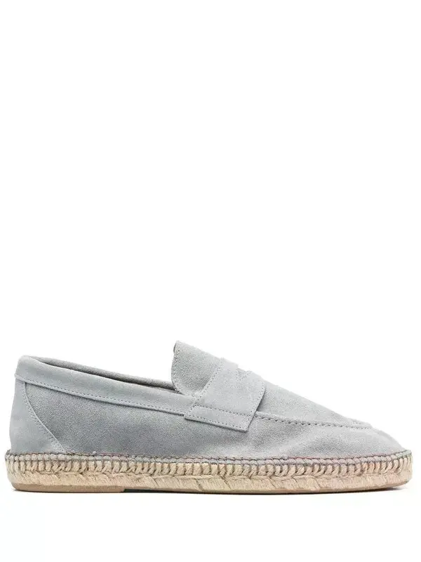 Eleventy Suede Penny Espadrilles