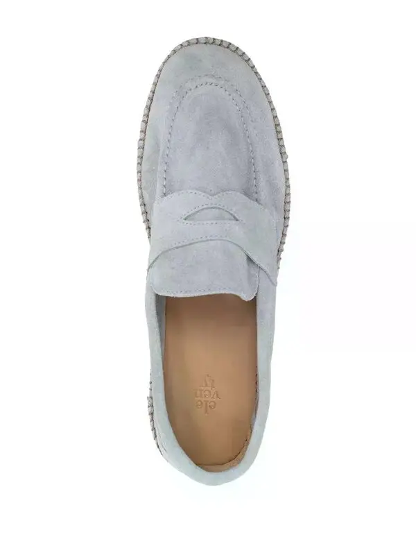 Eleventy Suede Penny Espadrilles
