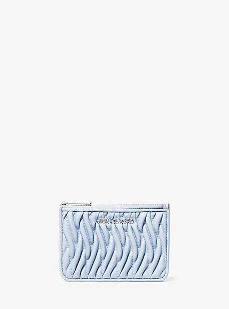 Michael Kors Jet Set Travel Small Matelassé Coin Pouch - Blue