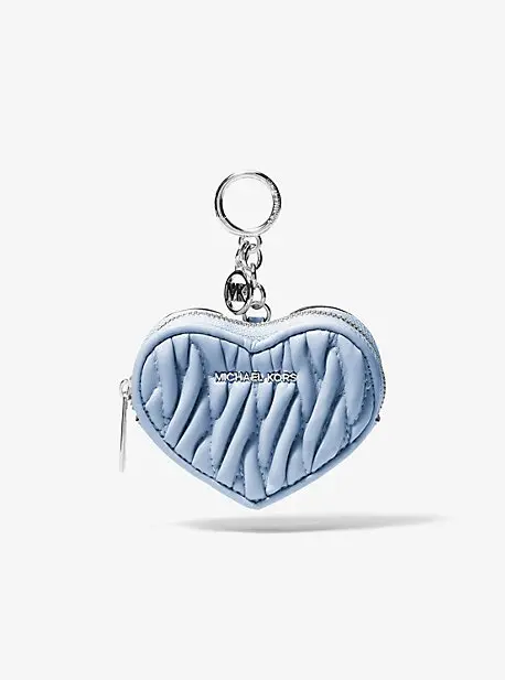 Michael Kors Jet Set Travel Matelassé Heart Coin Pouch - Blue