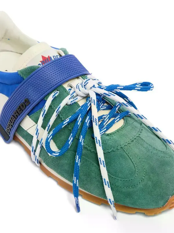 Dsquared2 And Blue Maple Leaf Detail Lace-up Sneakers - Green