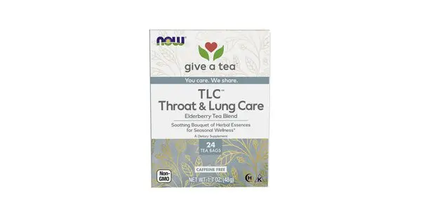 NOW FOODS Tlc Throat And Lung Care Tea - No Color