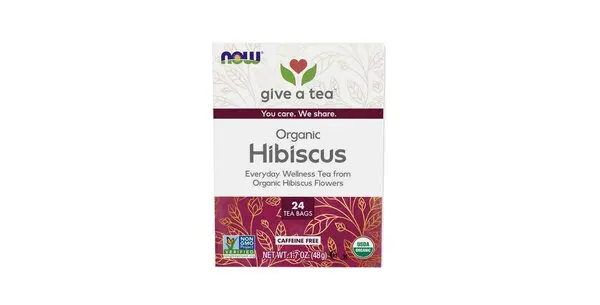 NOW FOODS Hip Hibiscus Tea - No Color