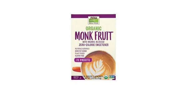 NOW FOODS Monk Fruit With Allulose Packets - No Color
