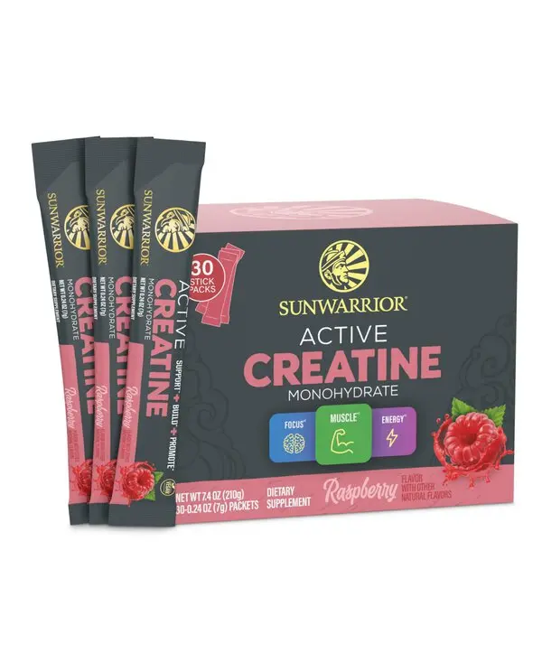 SUNWARRIOR Us Active Creatine Raspberry 210g Pop Box - No Color
