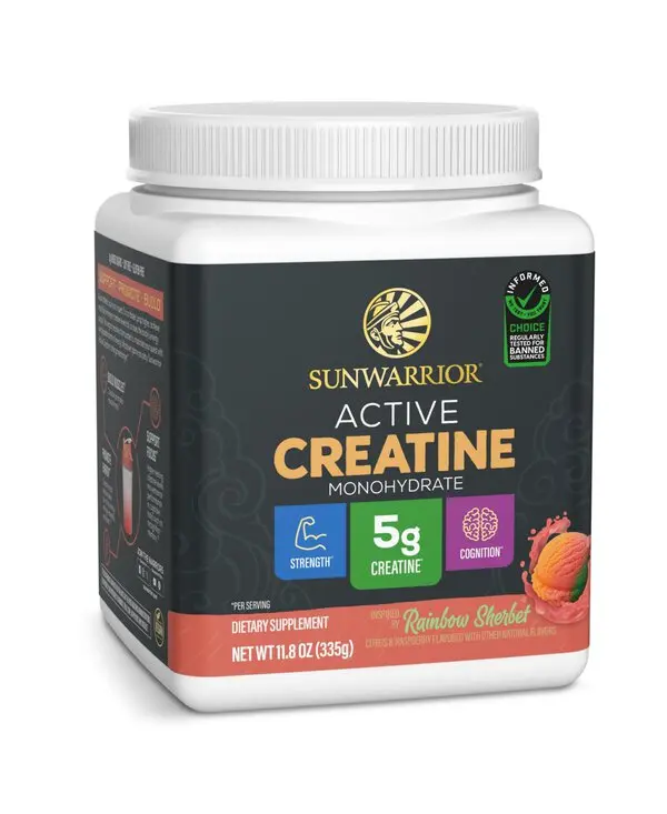 SUNWARRIOR Us Active Creatine Rainbow Sherbet 335g 50 Srv - No Color