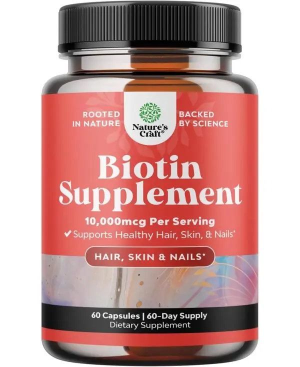 NATURE'S CRAFT Biotin Capsules - No Color