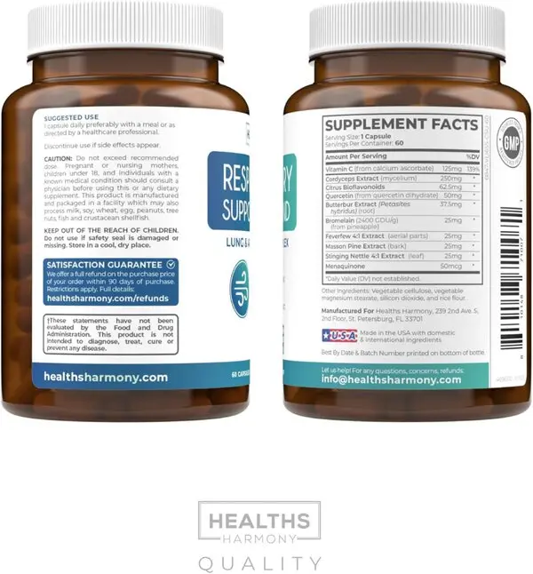 HEALTHS HARMONY Respiratory Support Blend Capsules