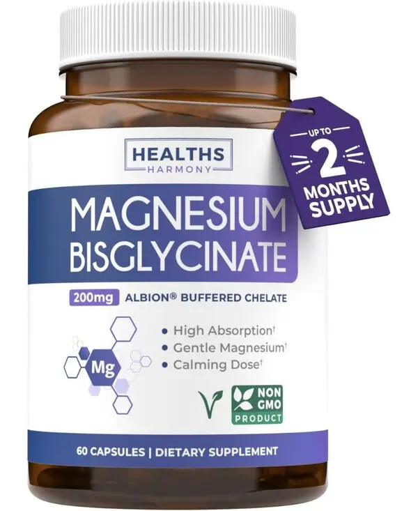 HEALTHS HARMONY Magnesium Bisglycinate Capsules - No Color