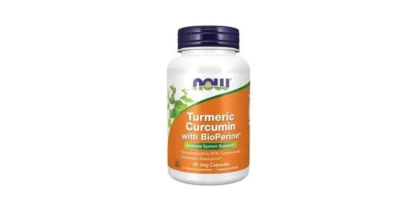 NOW FOODS Turmeric Curcumin + Bioperine - No Color