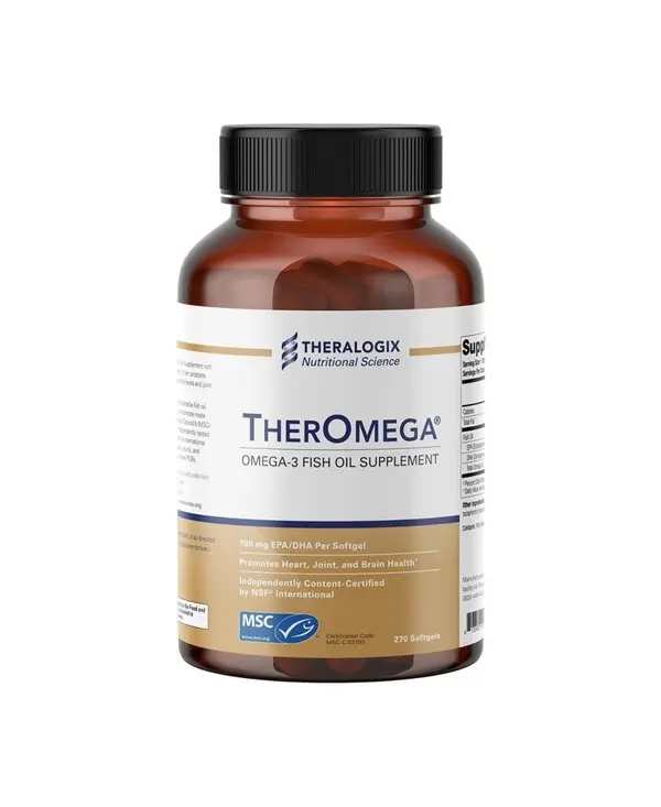 THERALOGIX Theromega Omega-3 Wild Alaskan Fish Oil - White