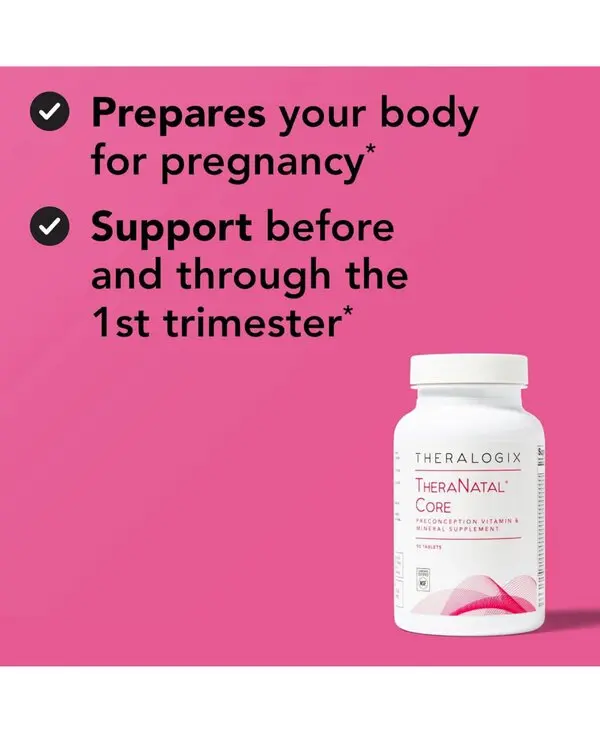 THERALOGIX Theranatal Core Preconception Vitamin Supplement -90-day Supply - Open Miscellaneous