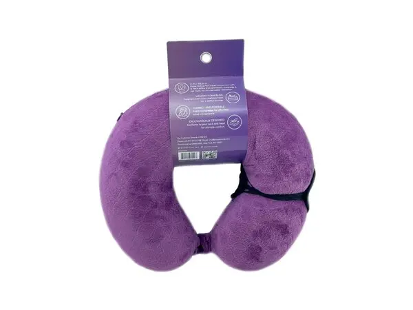 PURSONIC Memory Foam Travel Pillow With Sleep Mask