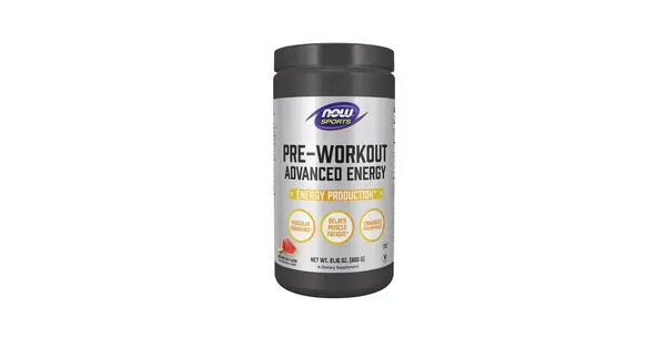NOW FOODS Pre-workout Advanced Energy Powder - No Color