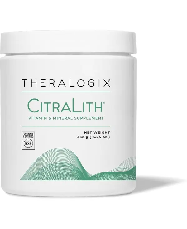 THERALOGIX Citralith Canister Vitamin & Mineral Supplement 90-day Supply Kidney Health Support For Healthy Kidney Function - No Color