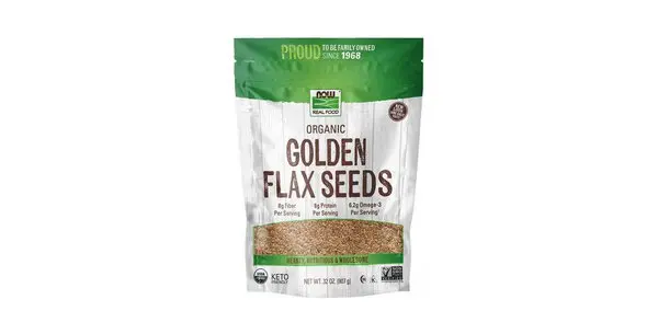 NOW FOODS Golden Flax Seeds - No Color