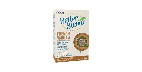 NOW FOODS French Vanilla Stevia Packets - No Color