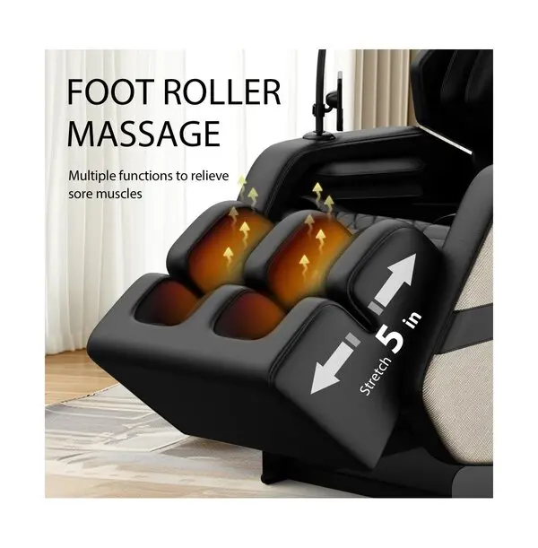 MAISON BOUCLE Zero Gravity Massage Recliner With Heating - Gold