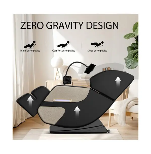 MAISON BOUCLE Zero Gravity Massage Recliner With Heating - Gold