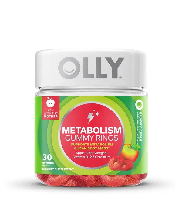 OLLY Now Foods Metabolism Rings Snappy Apple - No Color