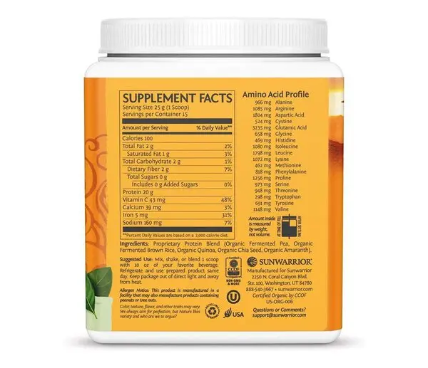 SUNWARRIOR Classic Plus Protein Powder