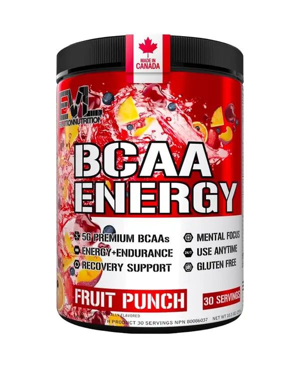 EVL Bcaas Amino Acids Powder Rehydrating Bcaa Powder Post Workout Recovery Drink With Natural Caffeine - No Color