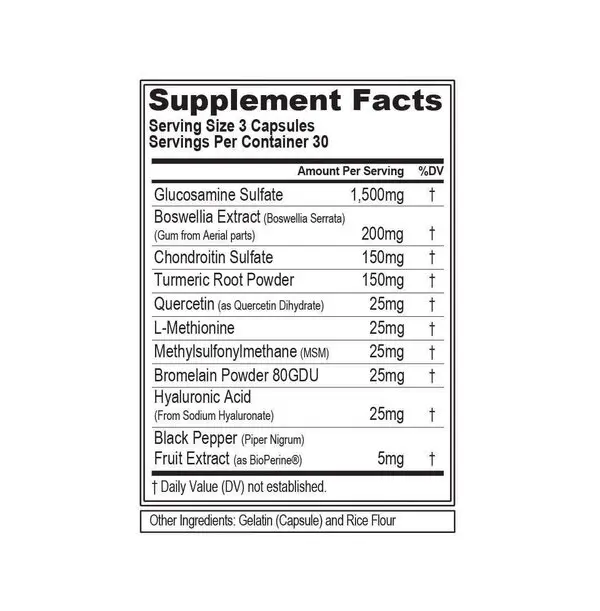 EVL High Absorption Joint Support Supplement With Glucosamine