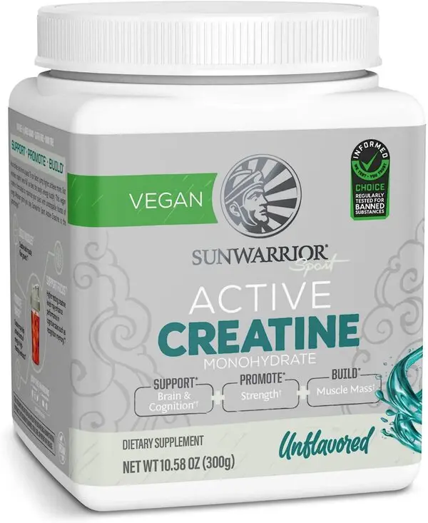 SUNWARRIOR Active Creatine Monohydrate Powder - Color May Vary