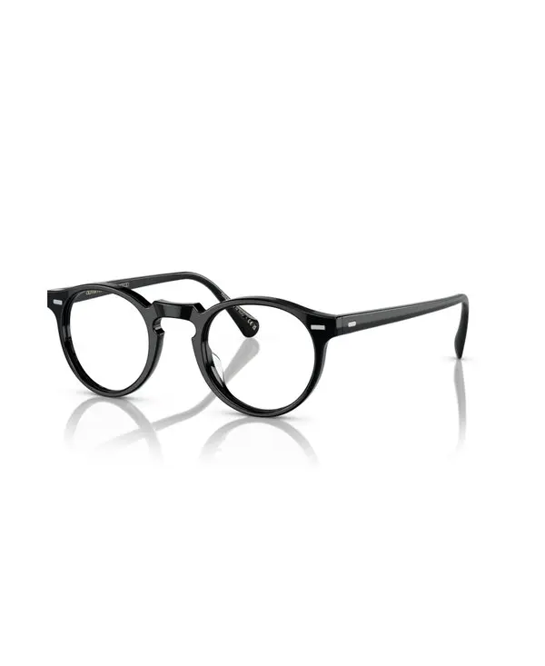 Oliver Spencer Gregory Peck Round Frame Eyeglasses - Black