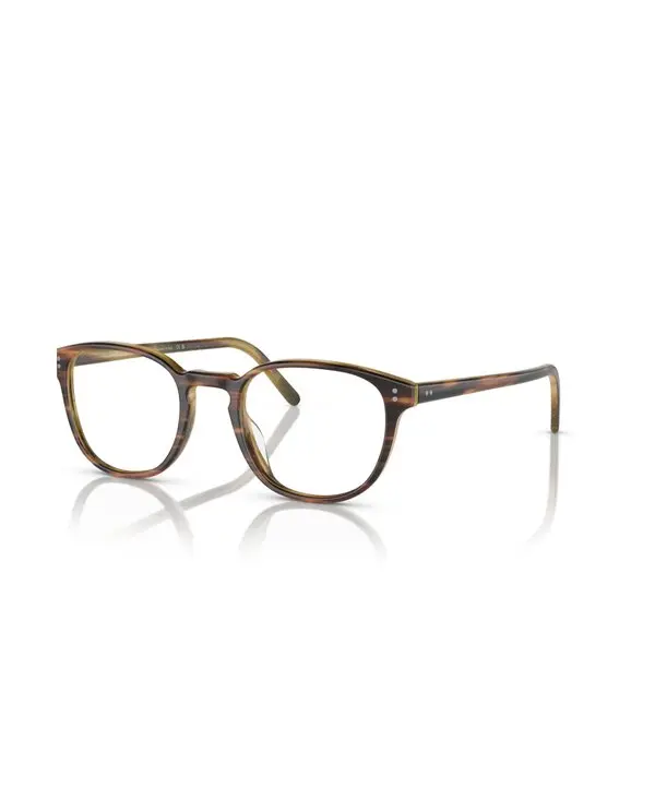Oliver Spencer Fairmont Eyeglasses - Amaretto Striped Honey