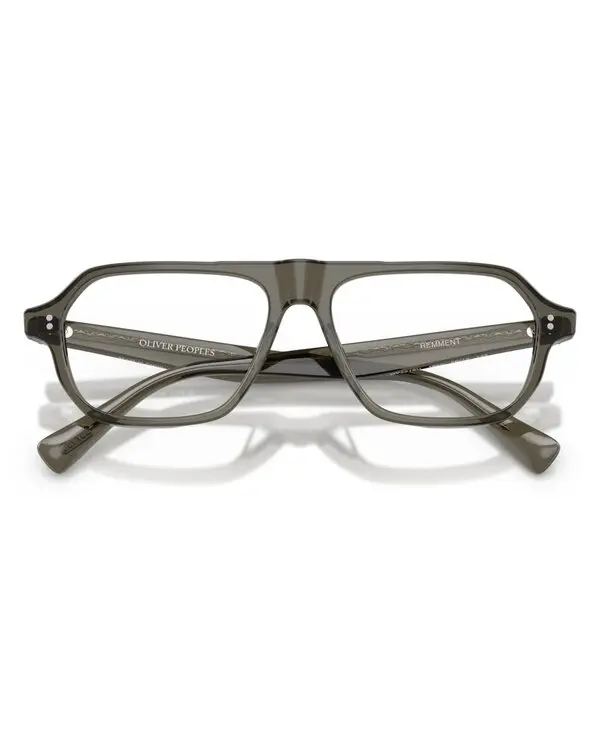 Oliver Spencer Remment Irregular Eyeglasses - Inkwell