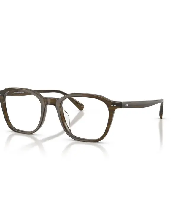 Oliver Spencer Square Frame Eyeglasses - Olivewood