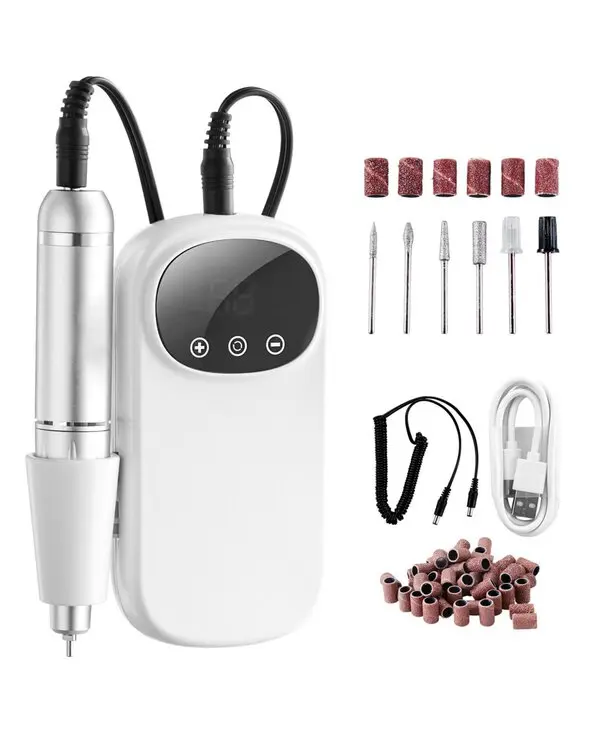 MECALE Rechargeable Nail Drill - White