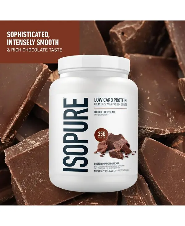ISOPURE Low Carb 100% Pure Whey Isolate Protein Powder