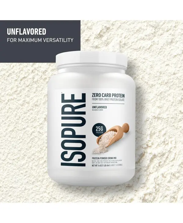 ISOPURE Zero Carb 100% Pure Whey Isolate Protein Powder