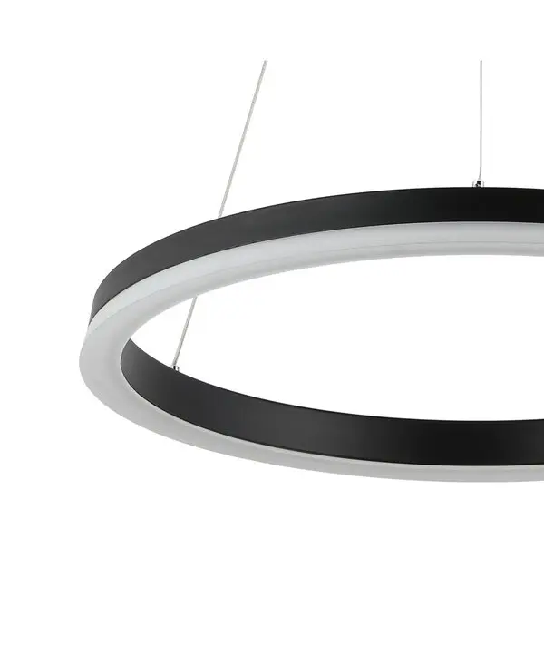 JONATHAN Y Baxter 23.5" 1-light Modern Contemporary Aluminum Integrated Led Hoop Pendant