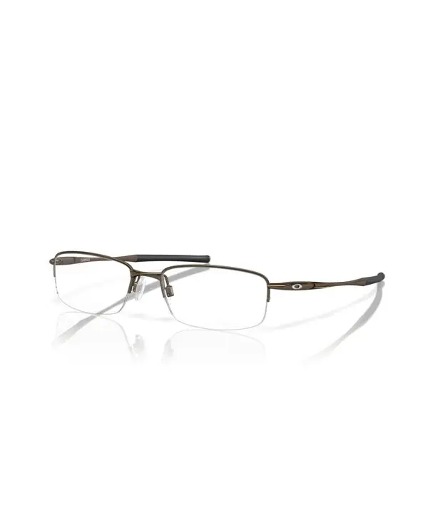 Celine Oakley Clubface Eyeglasses Half Rim Metal Frame - Pewter